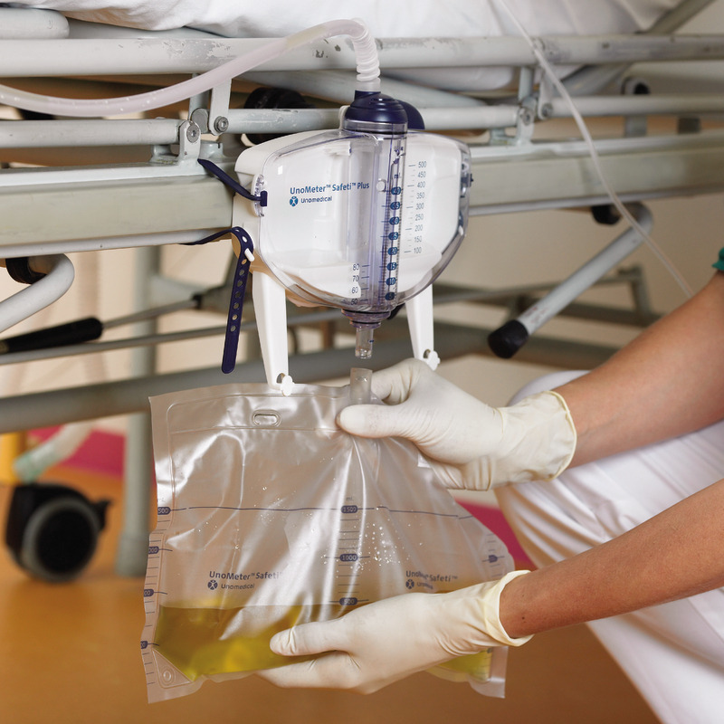 UnoMeter™ skiftepose, 2000 ml med bundventil